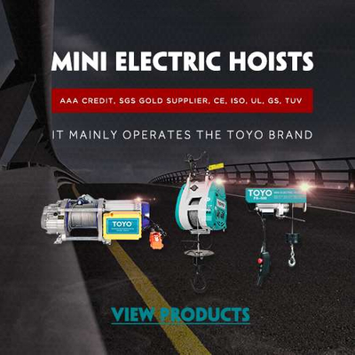TOYO Brand The First And Largest Electic Hoist Manufacturer In Northern ...
